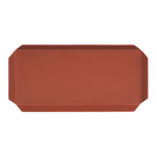 room360 Sedona 10" x 5" Canyon Faux Leather Amenity Tray - 4/Case