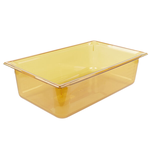 Vollrath 9006410 Super Pan® Full Size Amber High Heat Plastic Food Pan ...