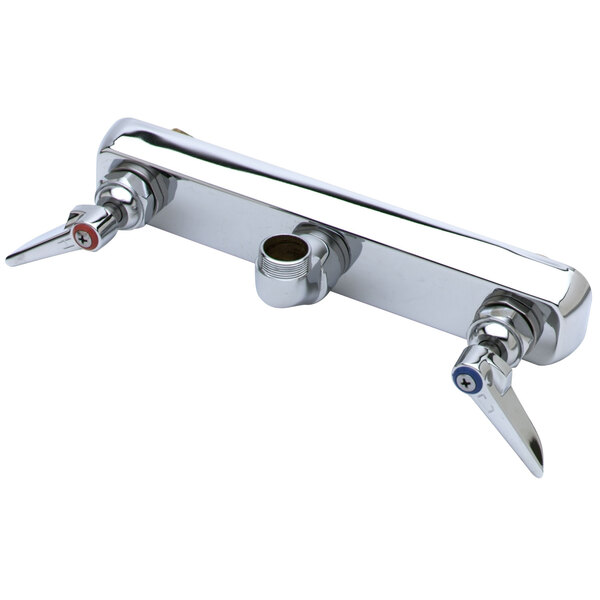 T&S Wall Mount Workboard Faucet Base with 4 Arm Handles