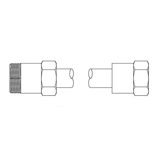 T&S B-1912-10 6" Swivel Riser with 3/8" NPT Connections