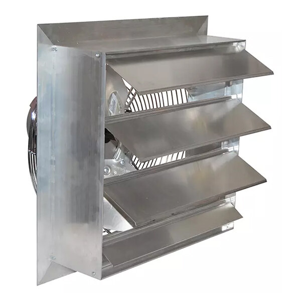 Canarm AX Series 8" Aluminum 2-Speed Direct-Drive Shutter-Mounted Wall ...