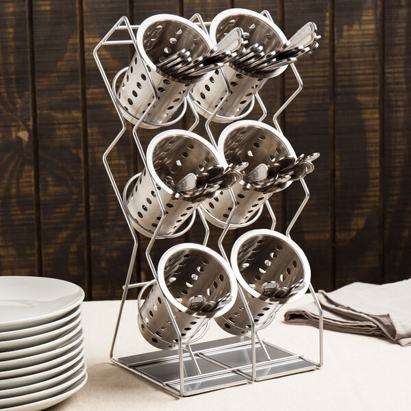 Cal-Mil 1025-6-39 Platinum Wire 6-Cylinder Vertical Flatware ...