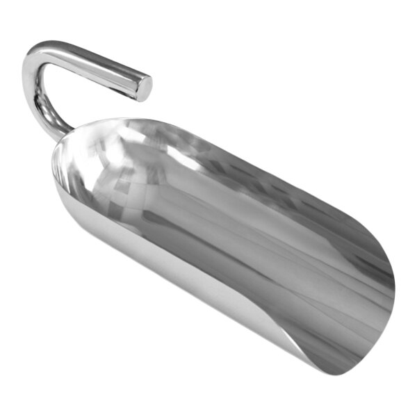 Sani-Lav 64 oz. Heavy-Duty Stainless Steel Scoop with Ergonomic Handle 45RB