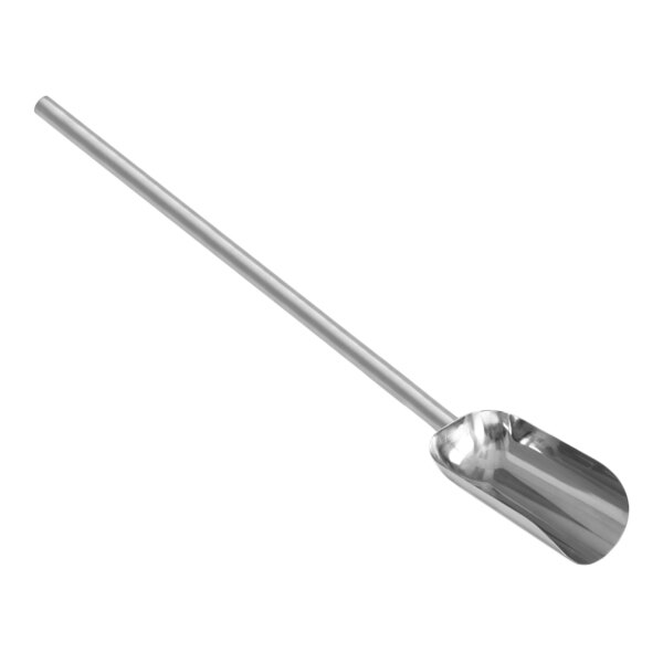 Sani-Lav 32 oz. Heavy-Duty Stainless Steel Scoop with Long Handle 40RD24