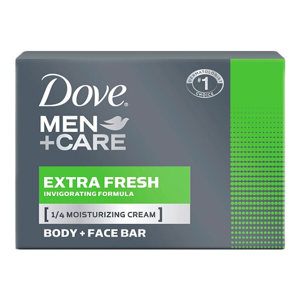 Dove Men+Care 3.17 oz. Extra Fresh Bar Soap - 48/Case