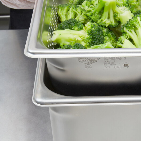 Vollrath 90343 Super Pan 3® 1/3 Size Anti-Jam Stainless Steel ...