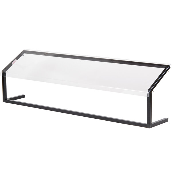 Carlisle 927203 73 1/4" x 12 1/2" Black Adjustable Single Sneeze Guard ...
