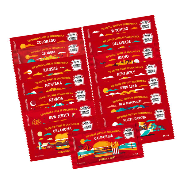 Heinz Single-Serve Ketchup Packets - 1000/Case