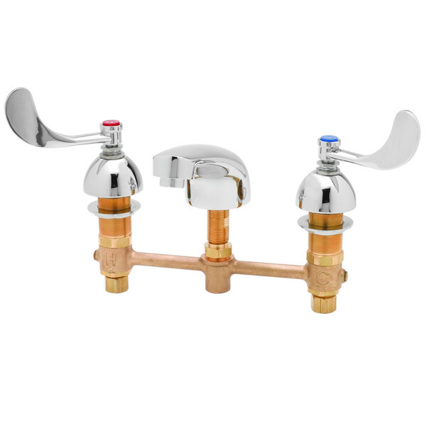 T&S B-2990-WH4-WS WaterSense Easy Install Faucet with 8" Centers, 5" 1. ...