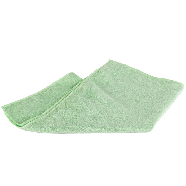 Unger MB400 SmartColor MicroWipe 16" x 16" Green Medium-Duty Microfiber ...