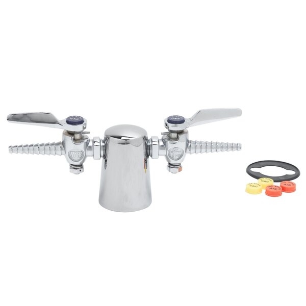 T&S BL-4200-02 Laboratory Turret with Two 180 Degree Hose Cocks