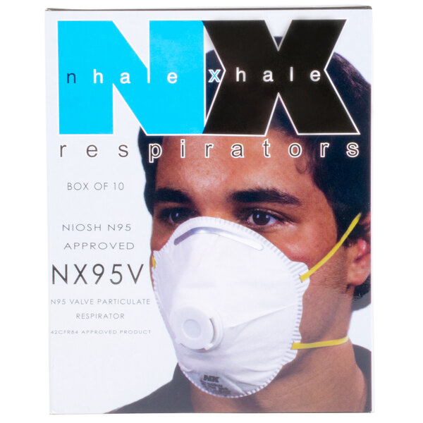 N95 Respirator Masks (w/ Valve, 10/box)