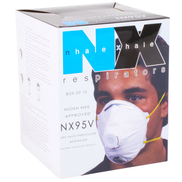 N95 Respirator Masks (w/ Valve, 10/box)