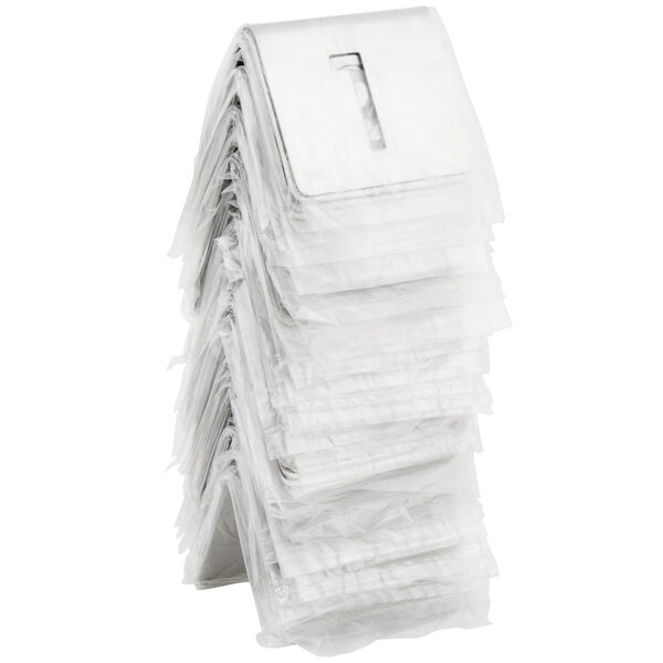 Tablecraft TC150 2 1/2" Stainless Steel Cut-Out Number Table Tents - 1 ...