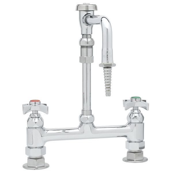 T&S BL-5715-09 Deck Mount Mixing Faucet with 8" Adjustable Centers, 5 ...