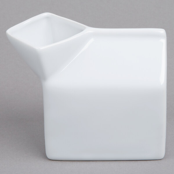 American Metalcraft CMCC5 Ceramic 5 oz. Milk Carton Creamer