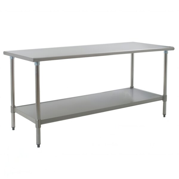 Eagle Group T3072B 30" x 72" Stainless Steel Work Table with Galvanized ...