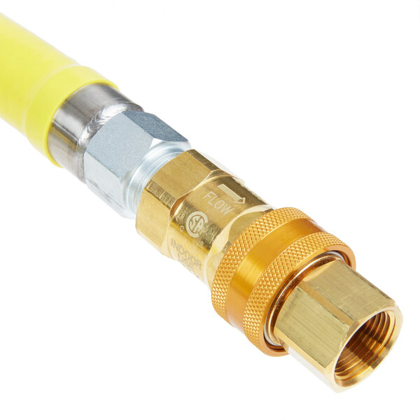 T&S HG-4D-48-RC Safe-T-Link 48" Coated Gas Connector Hose with 3/4" NPT ...