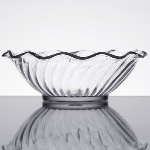 Carlisle 453107 Clear 5 oz. Tulip Berry Dish - 24/Case