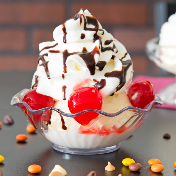 Carlisle 453107 Clear 5 oz. Tulip Berry Dish - 24/Case