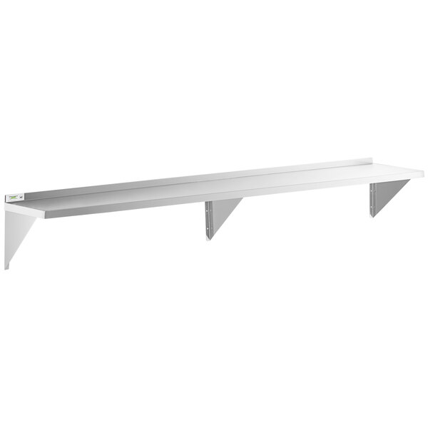 Regency 16 Gauge Stainless Steel 18" x 84" Heavy Duty Wall Shelf