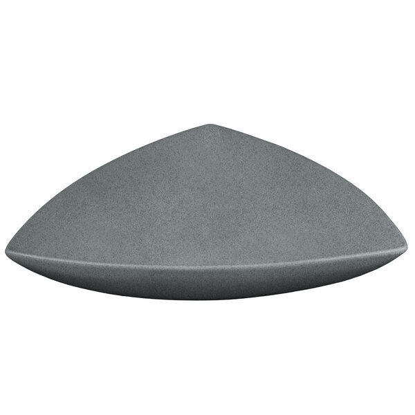 Tablecraft CW11006GR 11" Granite Cast Aluminum Triangle Display Bowl