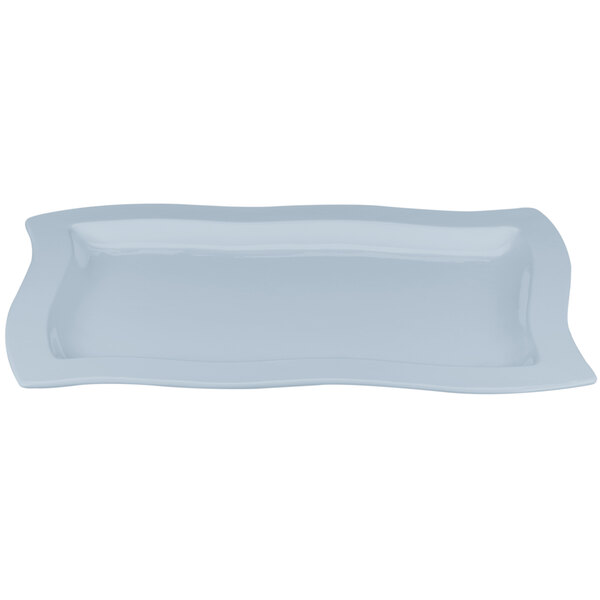 Tablecraft CW3660GY Gray 13" x 20" Cast Aluminum Euro Rectangular Platter