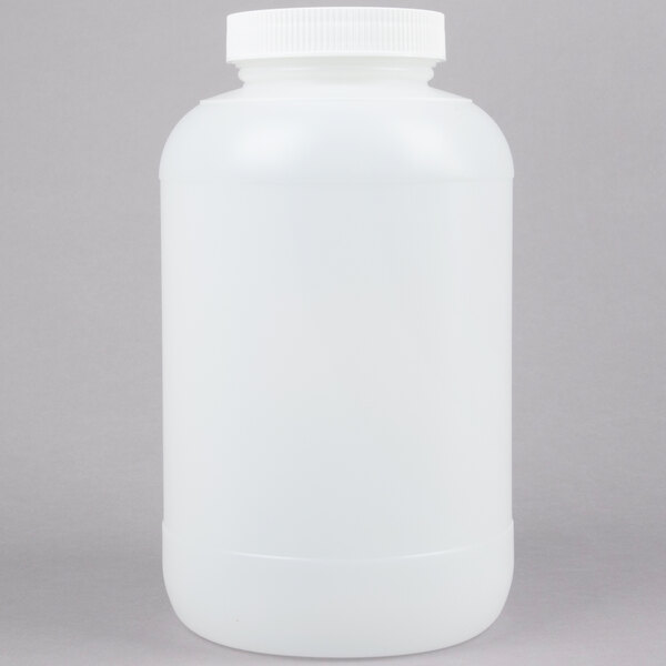 Carlisle PS80200 Store 'N Pour 1 Gallon White Container with Colored Cap