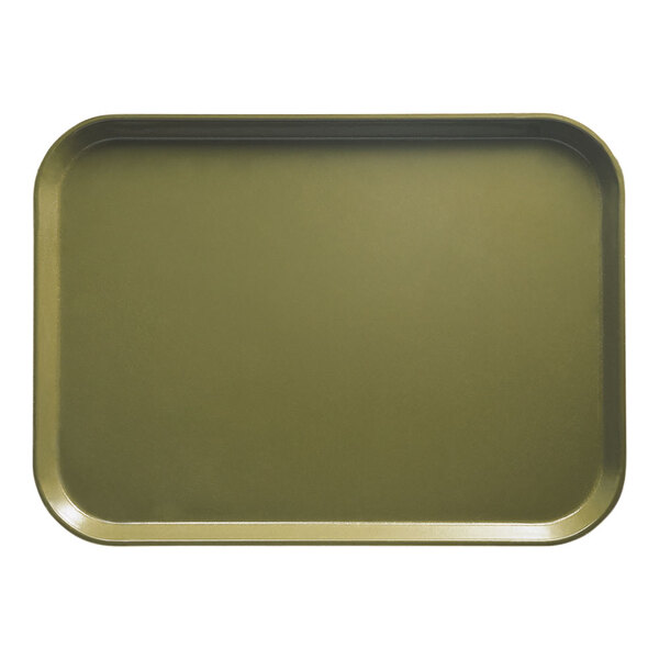 Cambro 1014428 10 5/8" x 13 3/4" Rectangular Olive Green Customizable ...