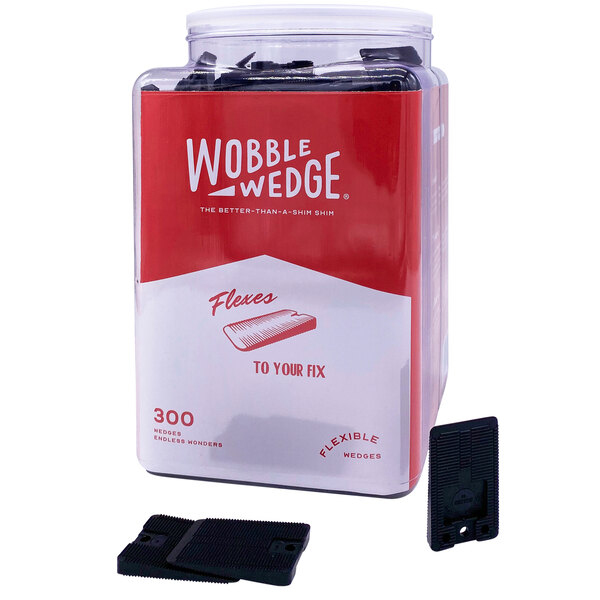 Wobble Wedge Tapered Flexible Soft Black Vinyl Installation Table Wedge ...