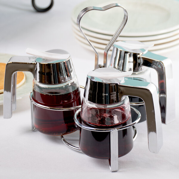 Tablecraft 1370R 3 1/4" 3 Ring Dispenser Caddy
