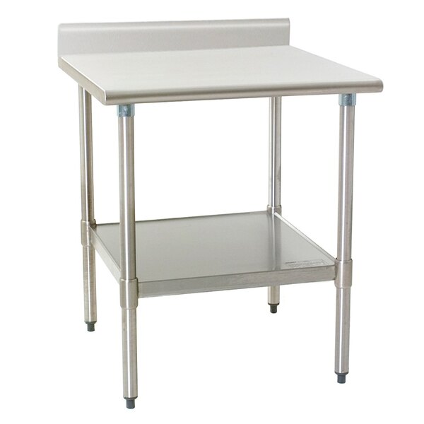 Eagle Group T3030SEB-BS 30" x 30" Stainless Steel Work Table with ...