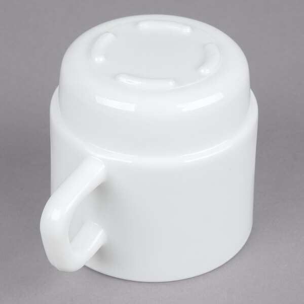 Arcoroc 25269 Opal Restaurant White 7.5 oz. Stacking Tall Cup by Arc ...