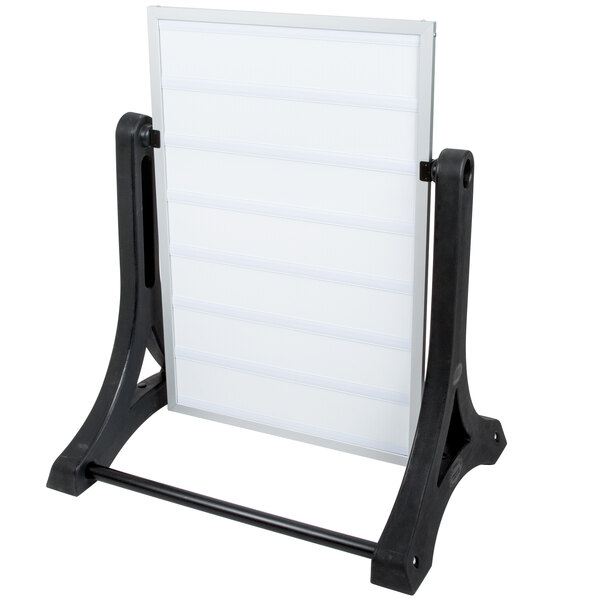 Aarco ROC-1 The Rocker Two Sided White Letterboard with Stand and ...