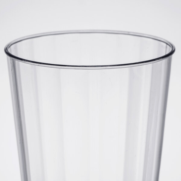 WNA Comet CC16240 Classicware 16 oz. Tall Clear Plastic Fluted Tumbler ...