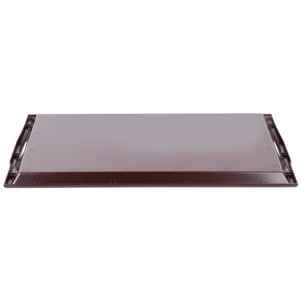 GET RST-2517-1-M 25" x 16" Plastic Room Service Tray - Mahogany