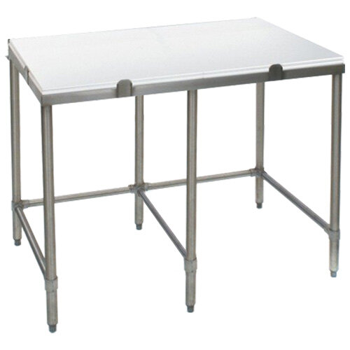 Eagle Group CT24108S 24" x 108" Poly Top Stainless Steel Cutting Table ...