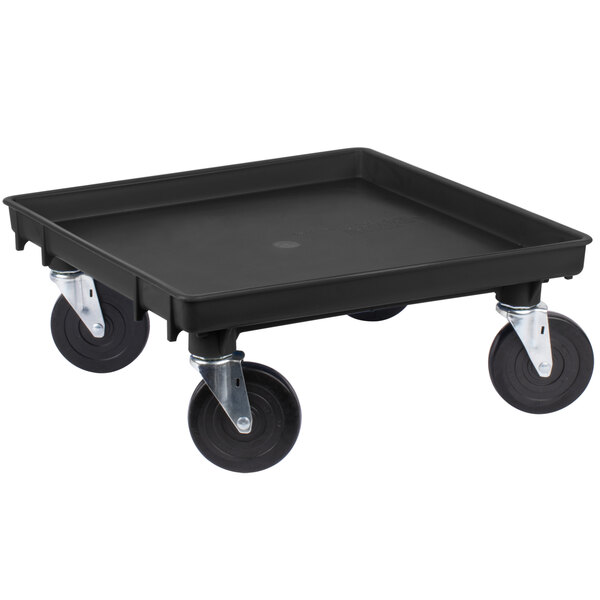 Vollrath 1697-06 Traex® Recycled Black Rack Dolly Base (No Handle) - 21 ...