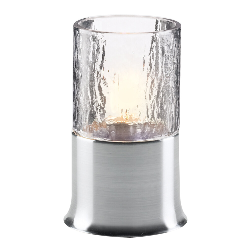 Sterno 85150 Brushed Silver Flare Lamp Base