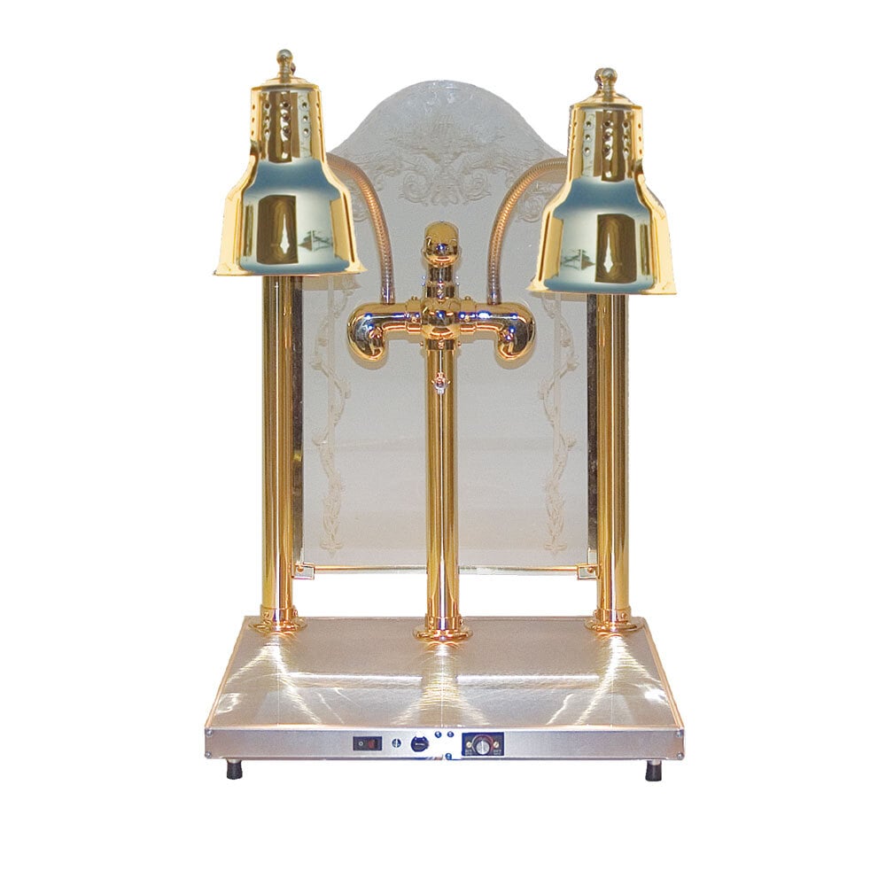 Hanson Heat Lamps DLM/HB/CC/2024/BR Dual Bulb 20" x 24" Brass Carving ...