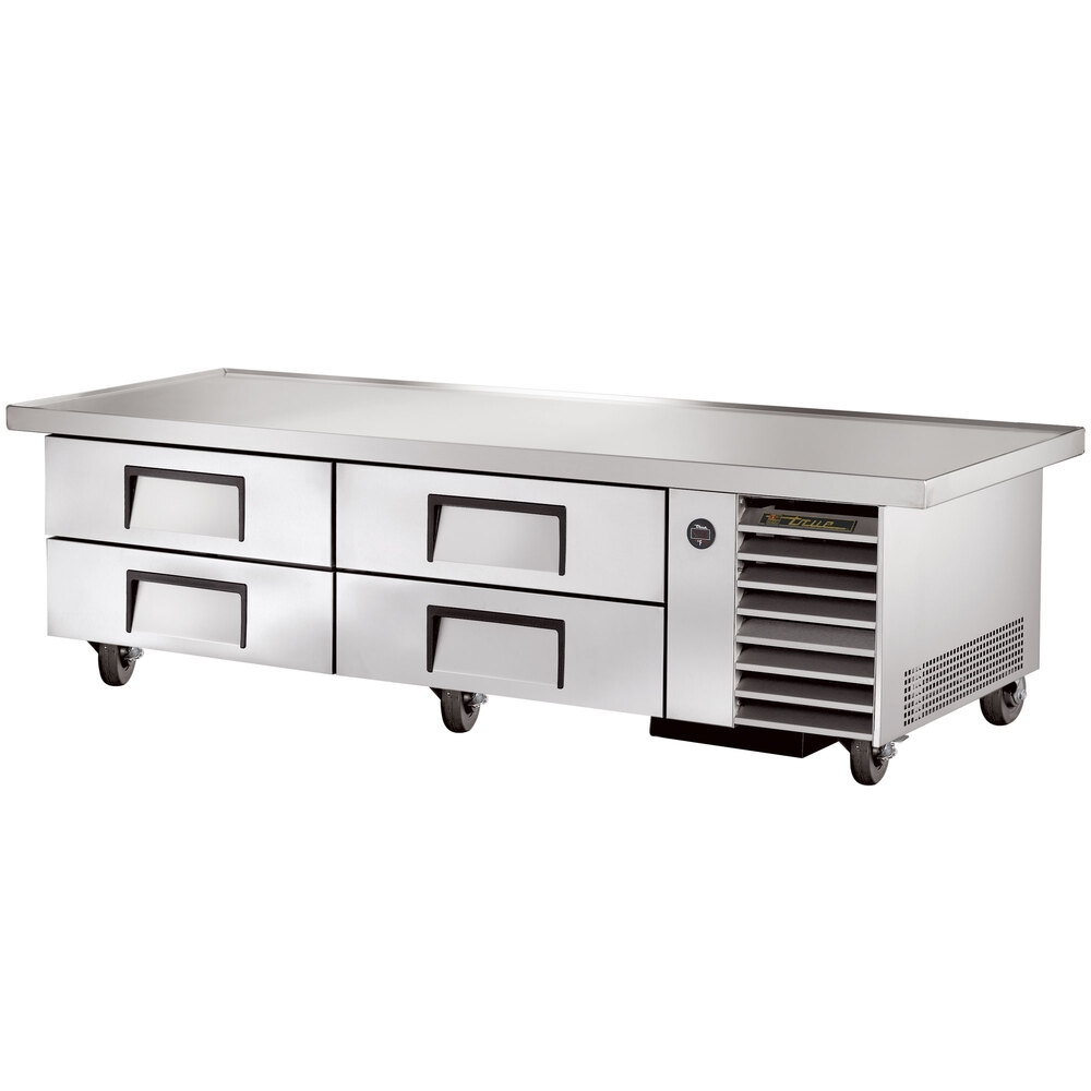 True TRCB-79-86 86" Four Drawer Refrigerated Chef Base