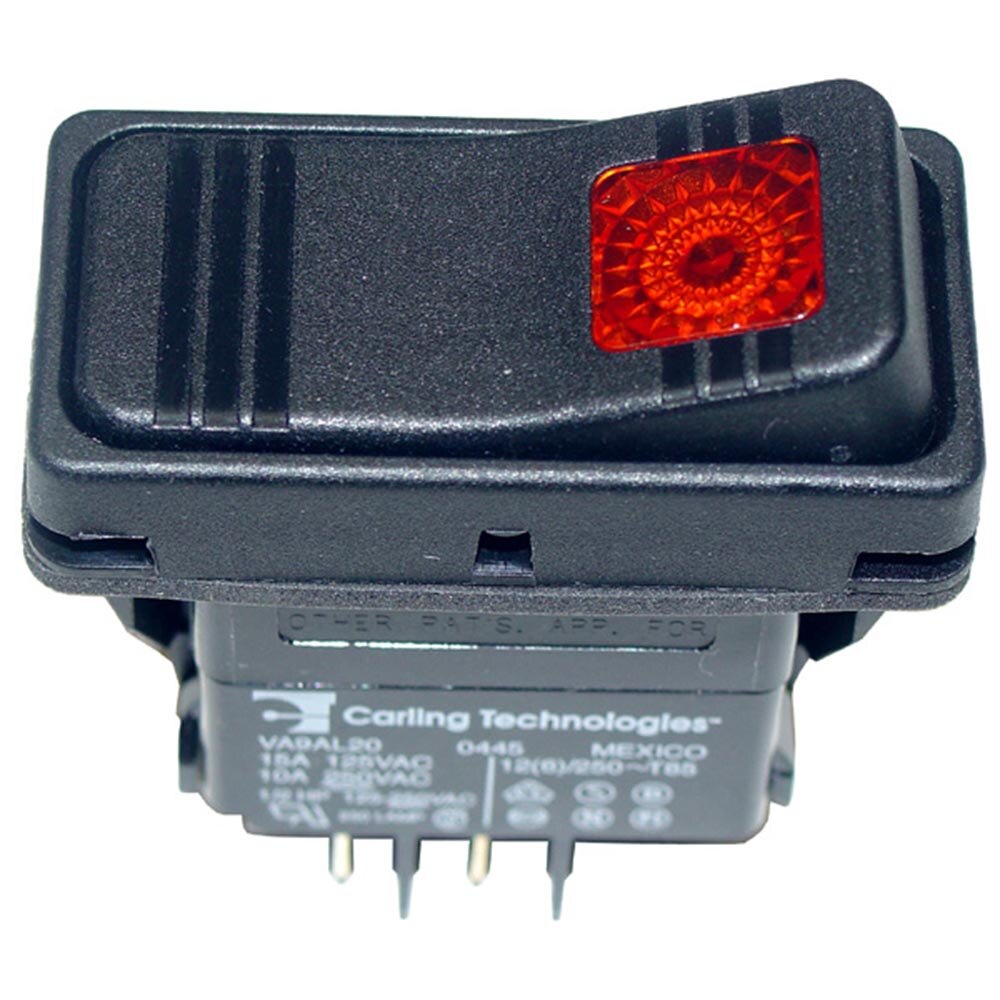 All Points 42-1345 On/Off Lighted Rocker Switch - 15A/125V, 10A/250V