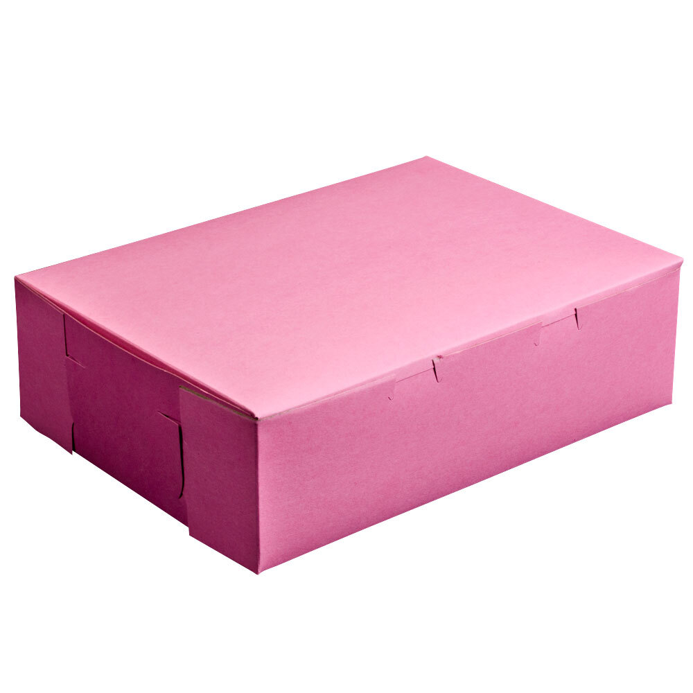 14 X 10 X 4 Pink Cake Bakery Box 100 Bundle
