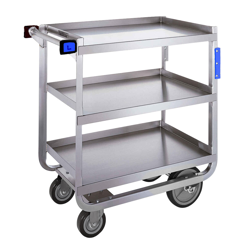 Lakeside 722 Heavy Duty Stainless Steel 3 Shelf Utility Cart 19 3 8 Lakeside 722 Heavy Duty Stainless Steel 3 Shelf Utility Cart 19 3 8