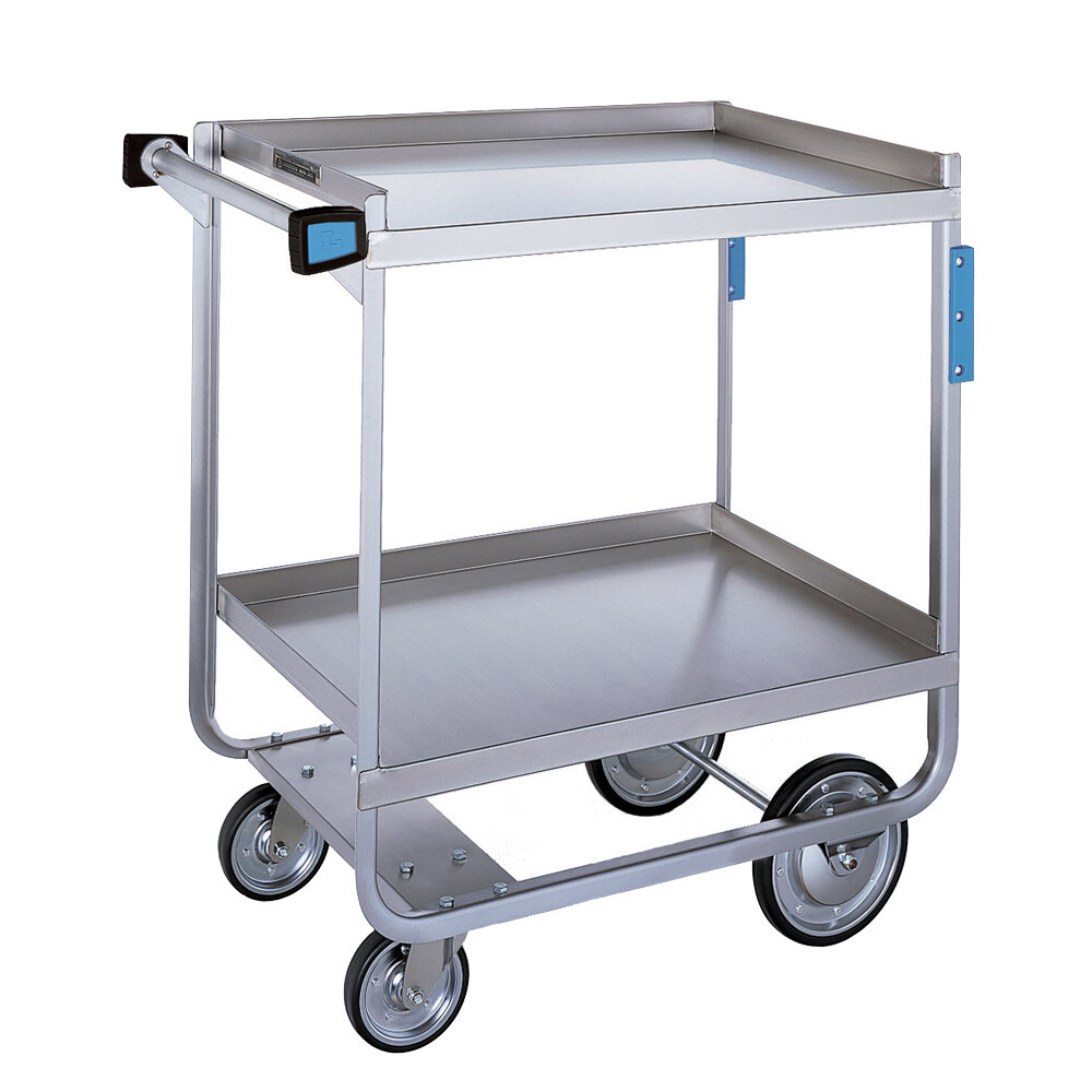 Lakeside 721 Heavy Duty Stainless Steel 2 Shelf Utility Cart 19 3 8 Lakeside 721 Heavy Duty Stainless Steel 2 Shelf Utility Cart 19 3 8