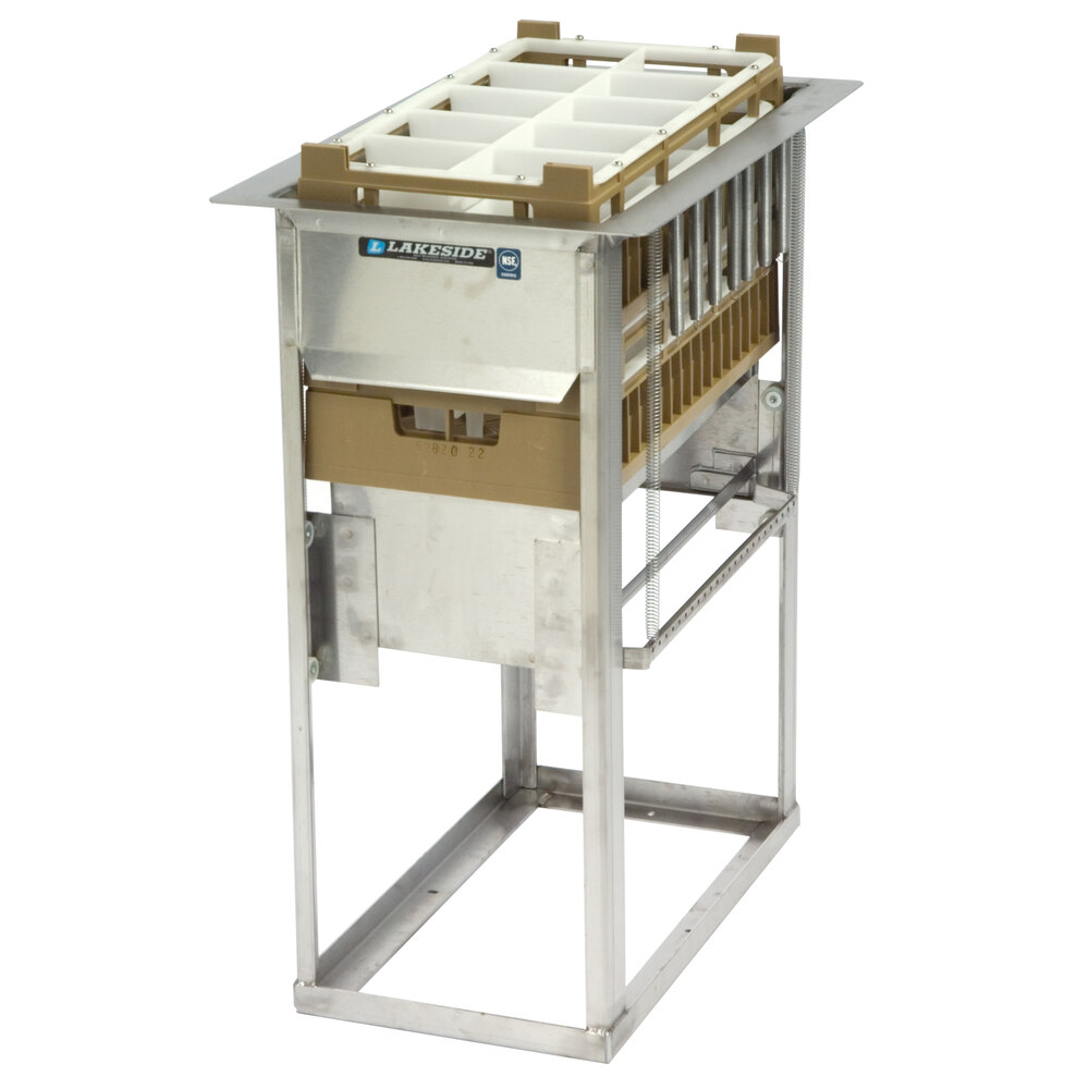 Lakeside 973 Stainless Steel Drop-In Glass Rack Dispenser - 23 1/4" x ...