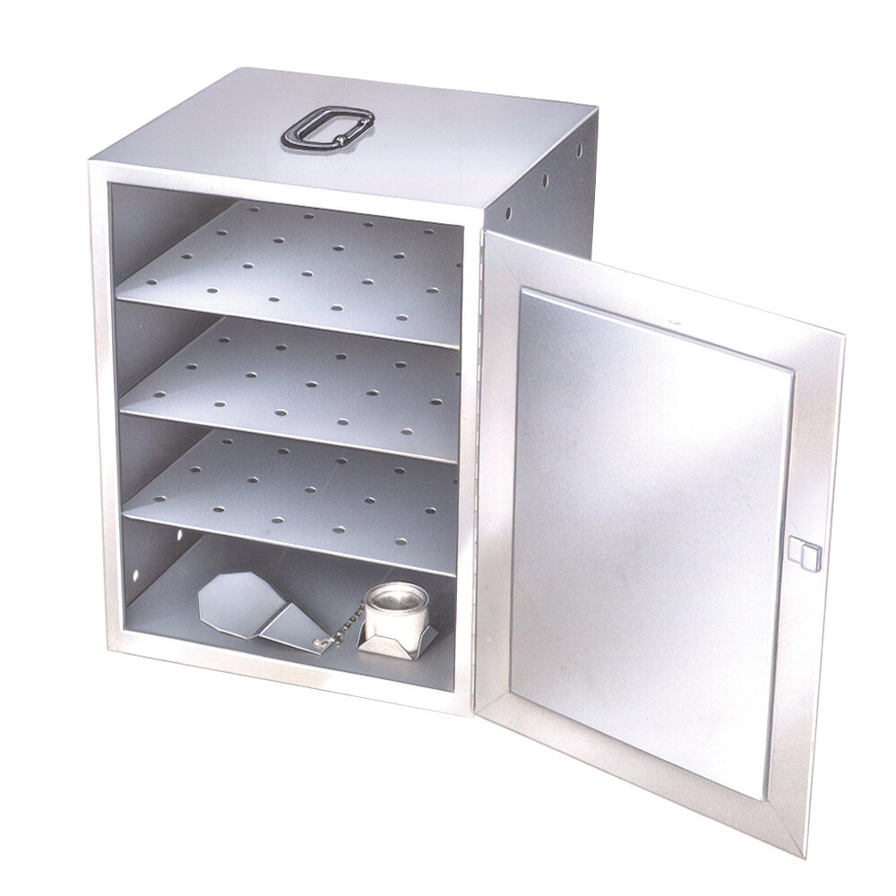 Lakeside 112 Stainless Steel Three Shelf Food Carrier Box - Solid Fuel