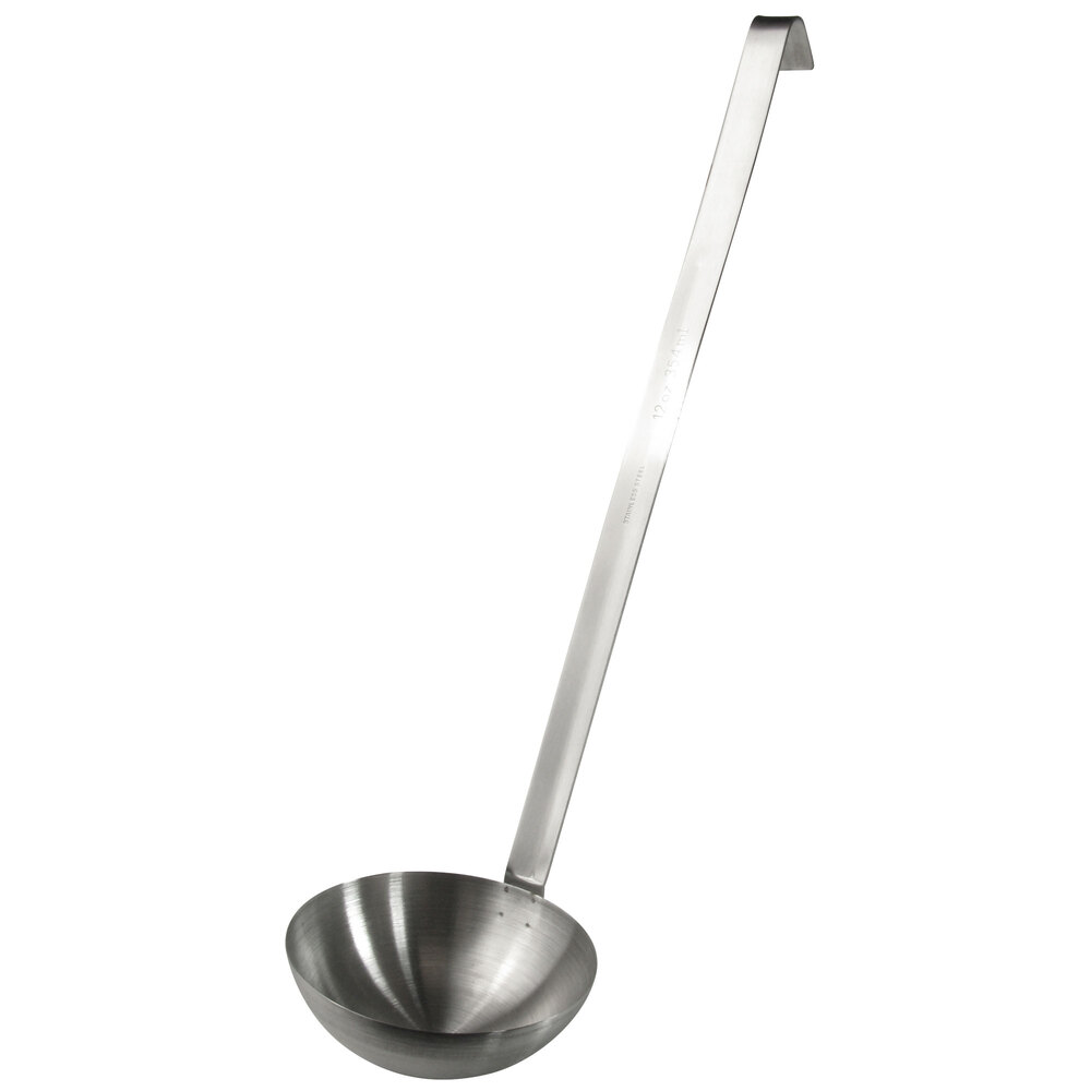 12 Oz Stainless Steel Two Piece Ladle 12 Oz Stainless Steel Two Piece Ladle