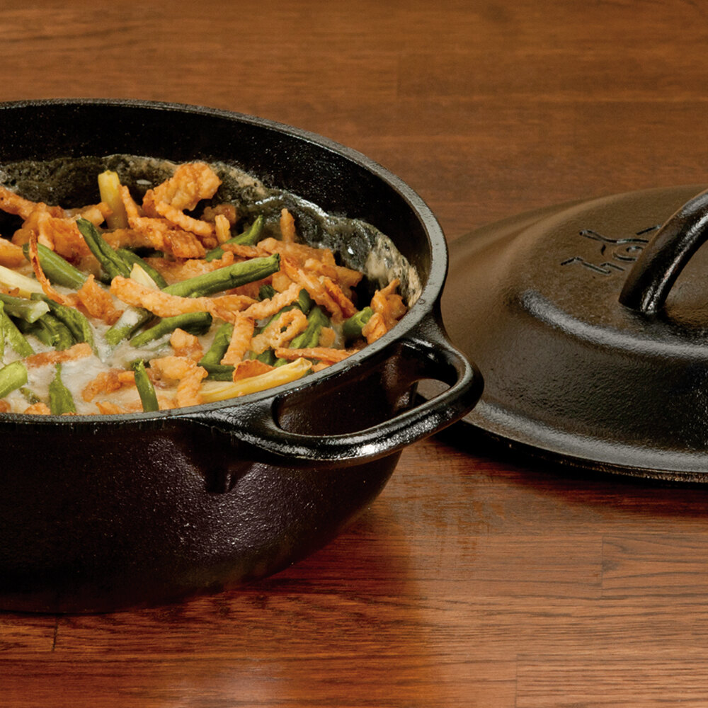 Lodge L2SP3 2 Qt. Pre-Seasoned Cast Iron Serving Pot