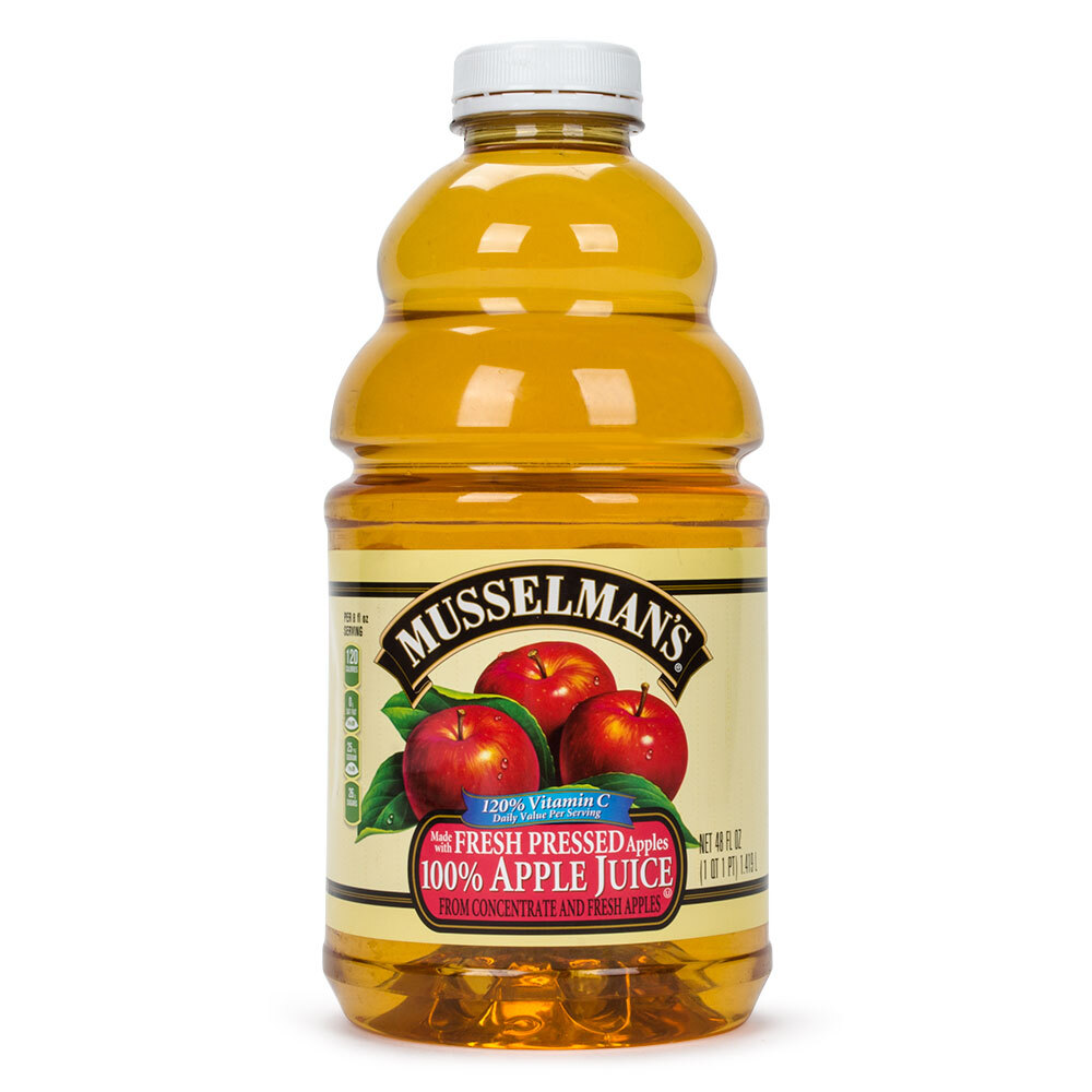 Musselman's Apple Juice with Vitamin C - 48 oz. Bottle